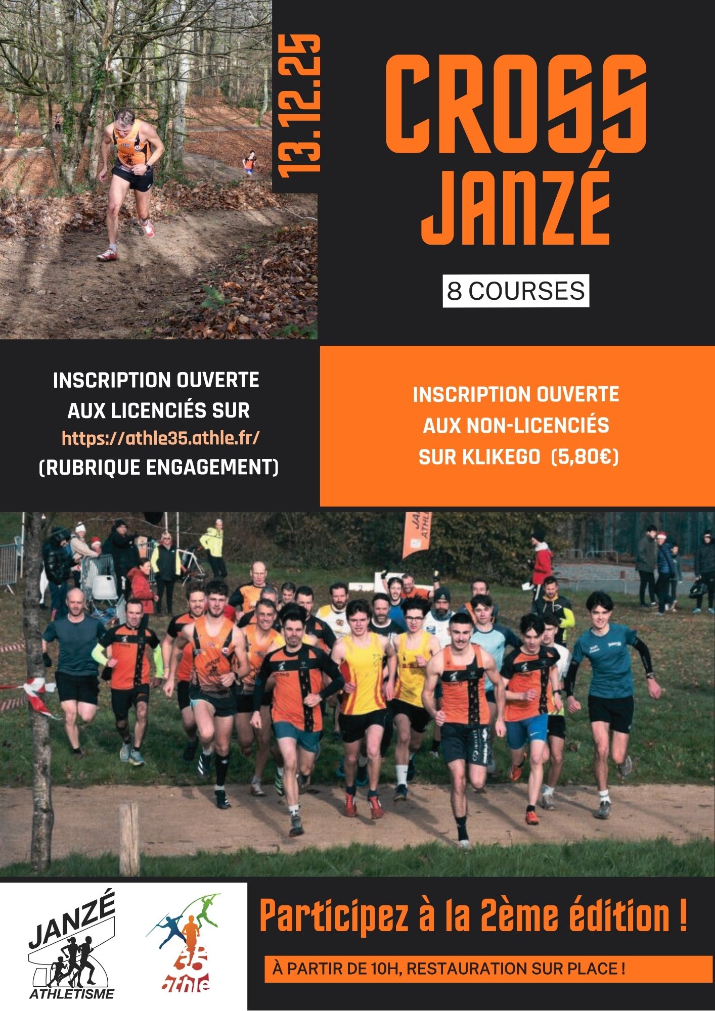 Cross Janzé / 13 décembre 2025 - Janzé Athlétisme